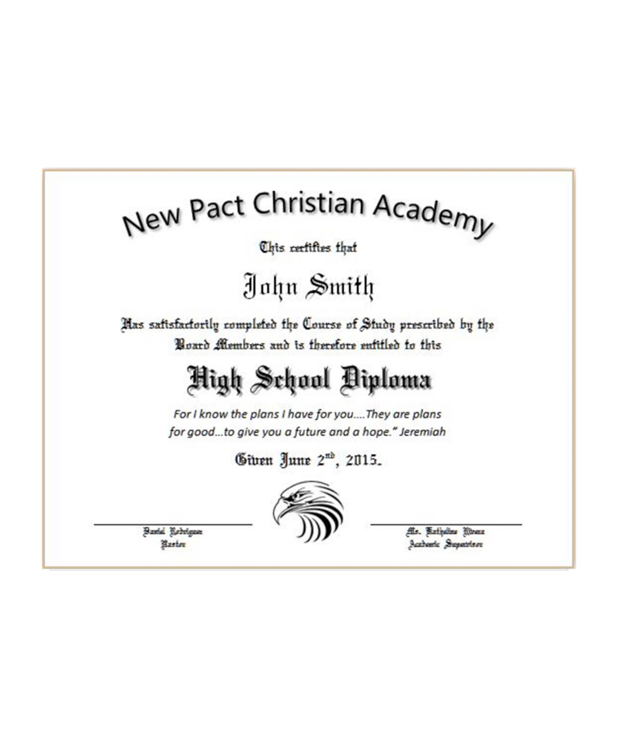 Custom Diploma Example | Rose Therese